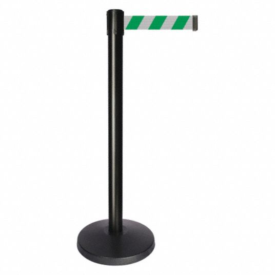 QUEUEWAY, Green, Chevron, Barrier Post with Belt - 52NN57|QPLUS-33-D2 ...