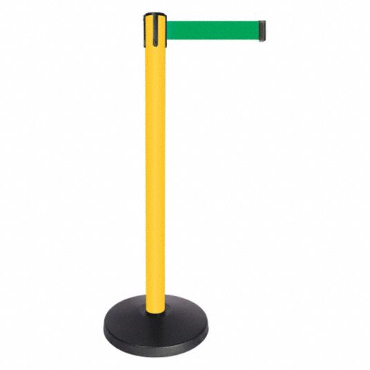 QUEUEWAY, Green, No Pattern, Barrier Post with Belt - 52NP07|QPLUS-35 ...