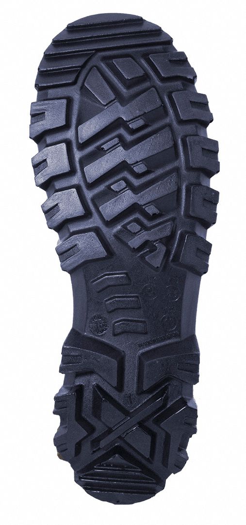 TINGLEY Rubber Boot: Rigid Plastic, Polyurethane, Navy/Yellow, TINGLEY ...
