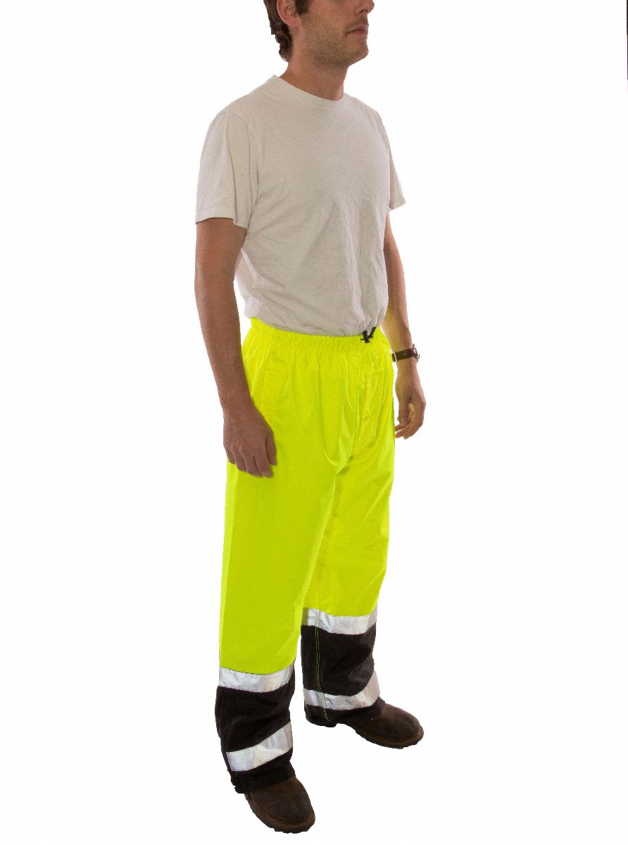 TINGLEY High-Visibility Pants: ANSI Class E, 4XL ( 58 in x 32 in ...