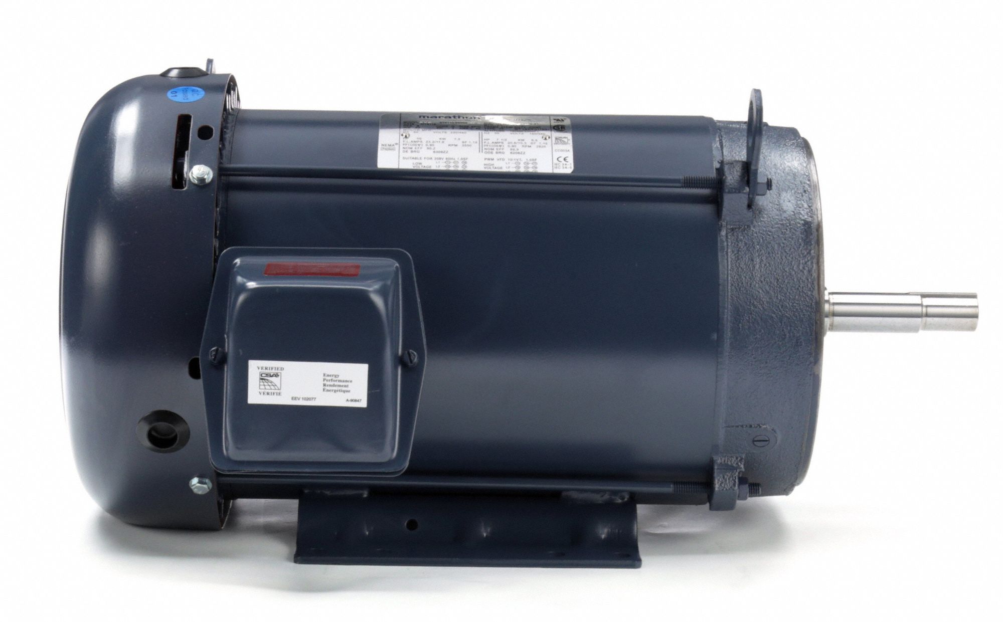 MARATHON MOTORS Close-Coupled Pump Motor: Totally Enclosed Fan-Cooled ...