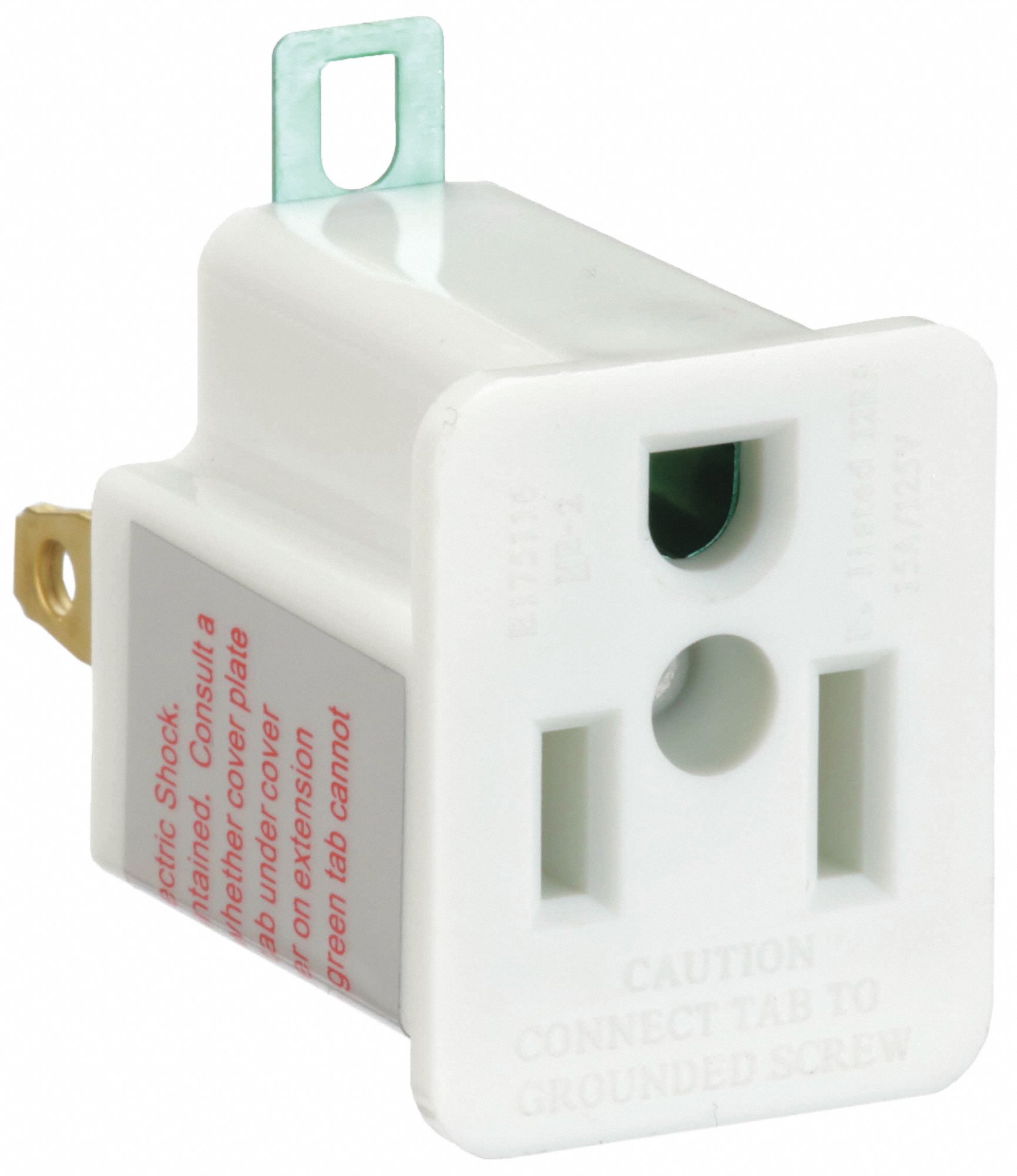 POWER FIRST, Non-Grounded to Grounded, 15 A, Adapter - 52NY45|52NY45 ...