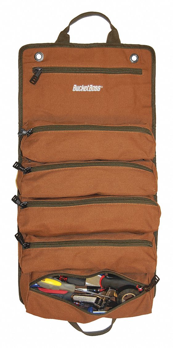 BUCKET BOSS, Brown, 26 in Overall Lg, Wrench Roll - 52NZ05|74004 - Grainger
