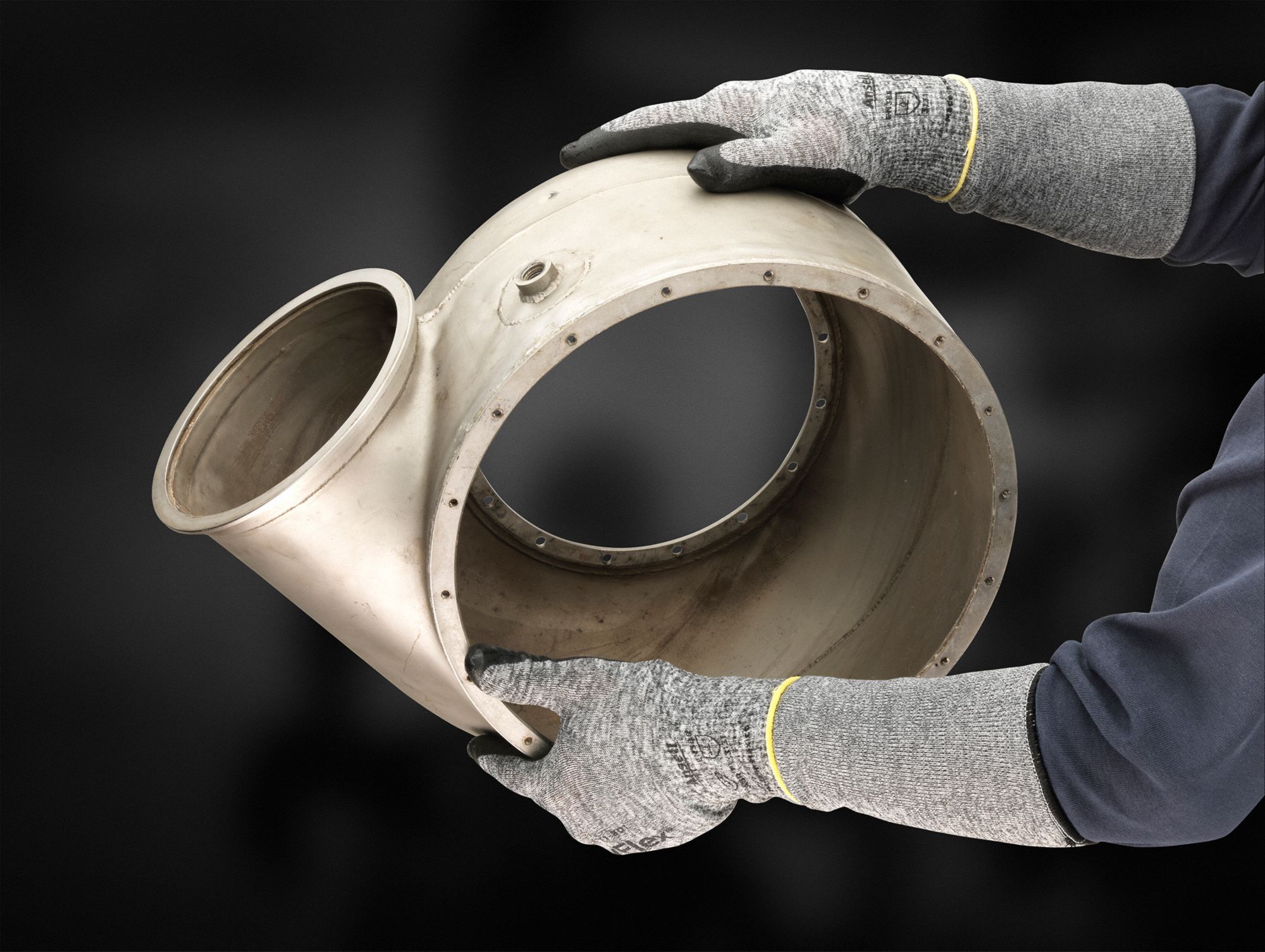 HYFLEX Cut-Resistant Sleeve: ANSI/ISEA Cut Level A2, Nylon ( 24 ga ), Gray, Sleeve, Knit Cuff ...