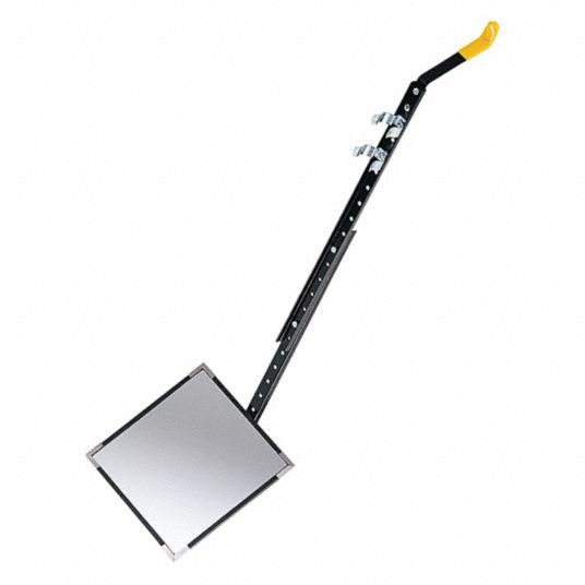 SEE ALL INDUSTRIES, 12 in L x 12 in W Mirror Size, Mirr. Mat. Acrylic ...