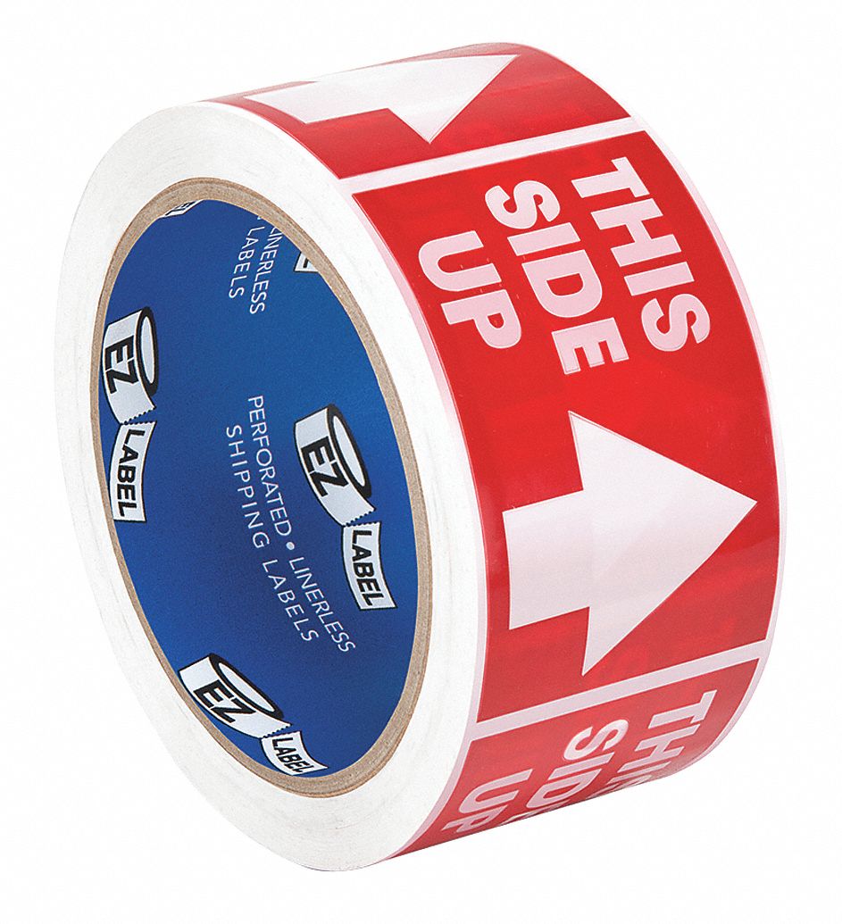 This Side UP, 3 in Label Wd, Instructional Handling Label - 52RW29 ...
