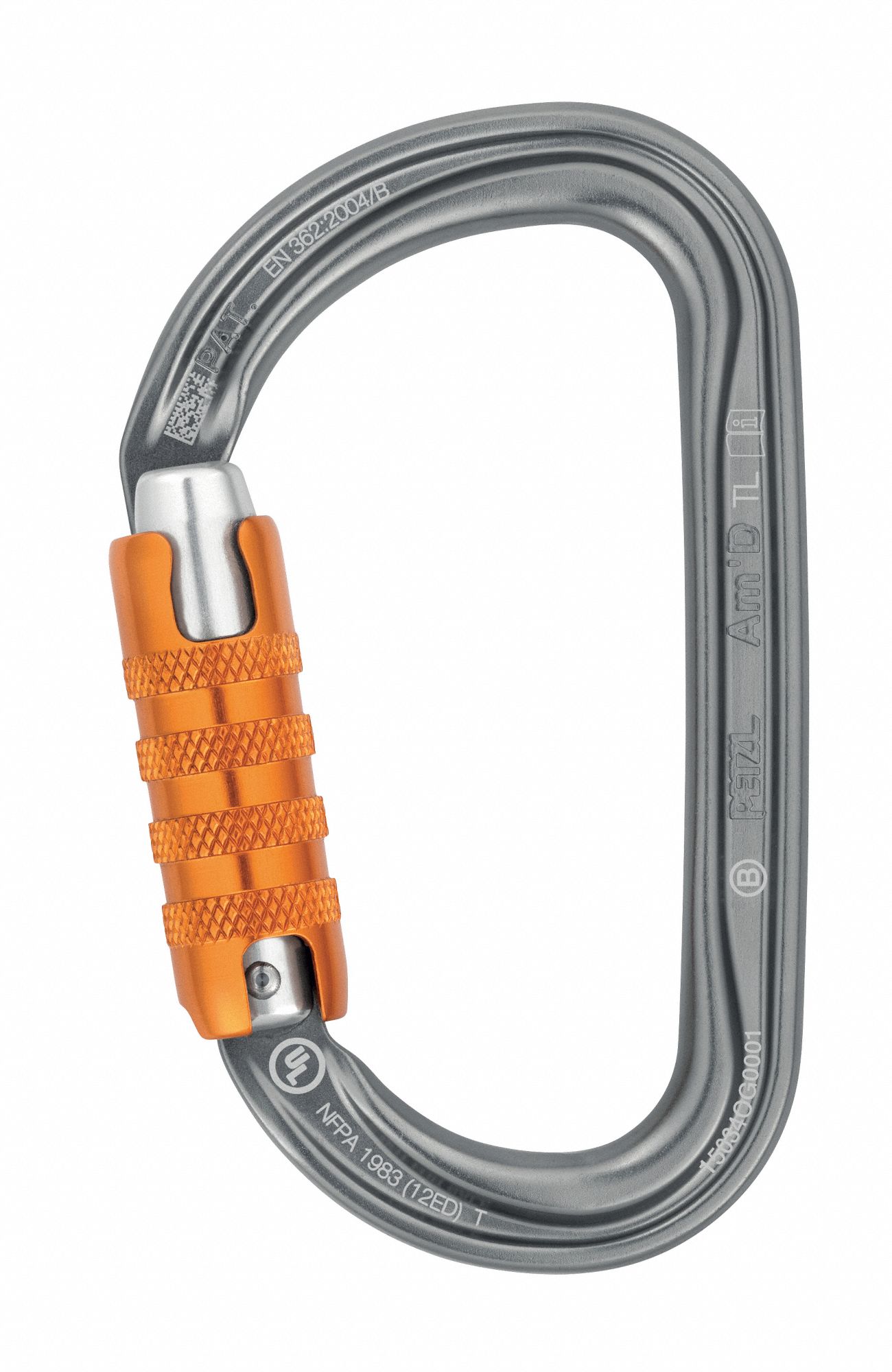 PETZL, Triple-Action Auto-Lock, 1 in Gate Opening, Carabiner - 52TD36 ...