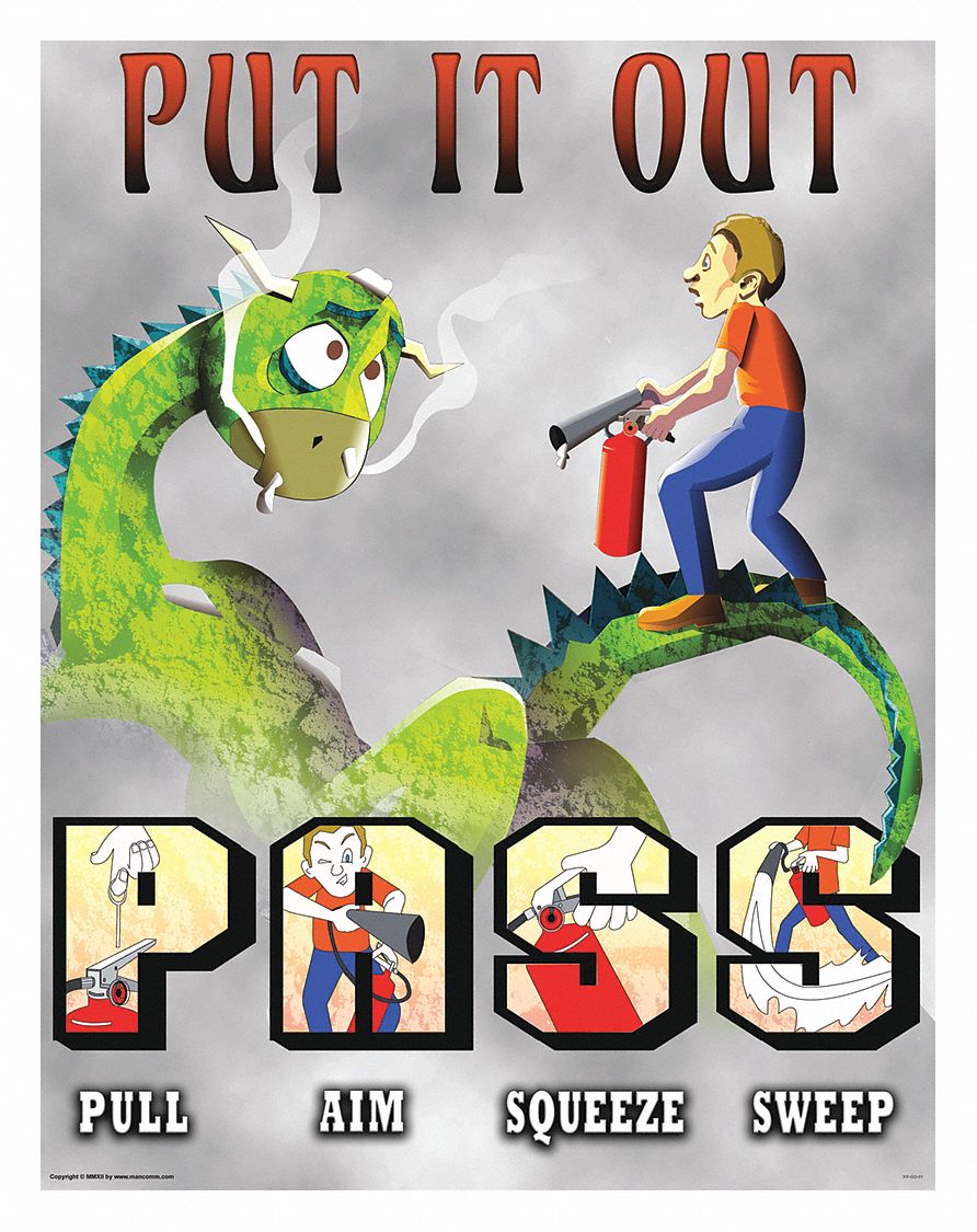 Clasic Safety Posters, 12 in x 16 in Nominal Sign Size, Safety Poster ...