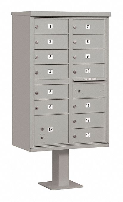 CBU, 14 Doors, Cluster Box Unit - 52VF48|3313GRY-U - Grainger