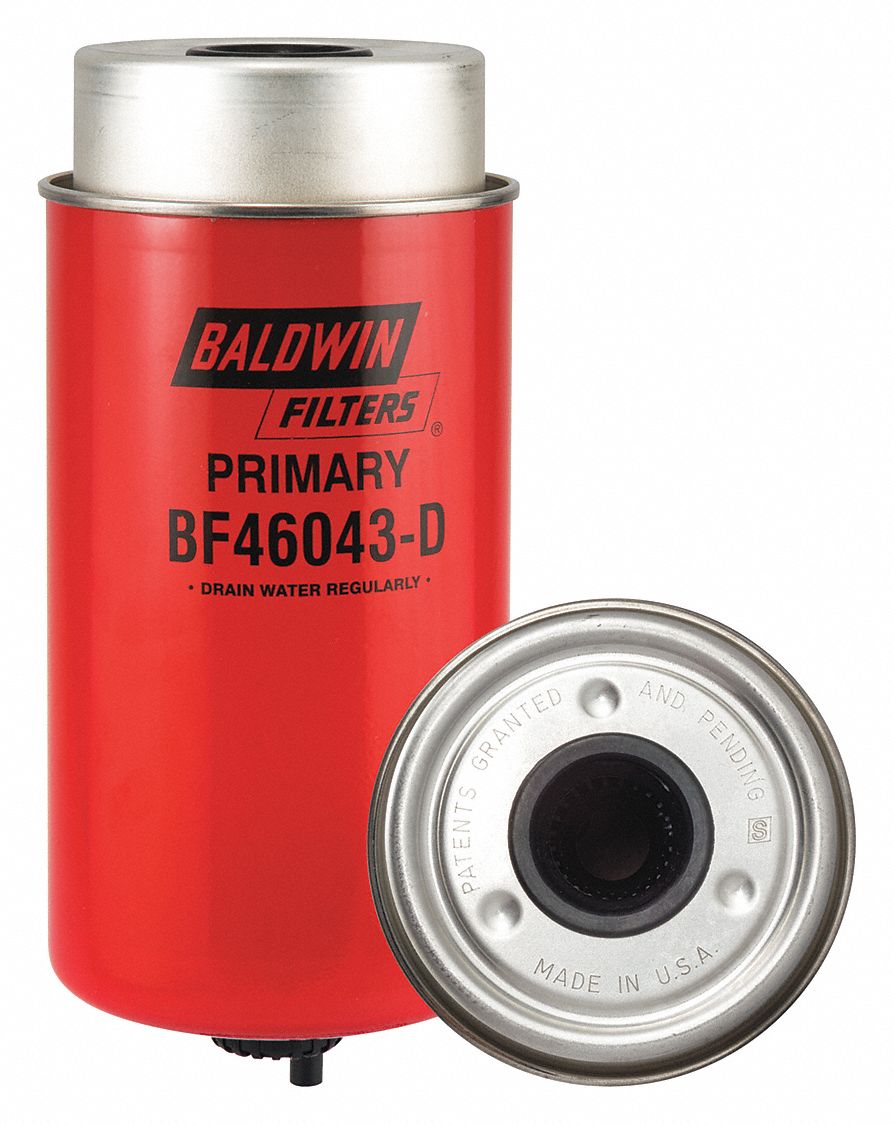 BALDWIN FILTERS, Cartridge, 10 1/4 in Overall Lg, Fuel/Water Separator ...