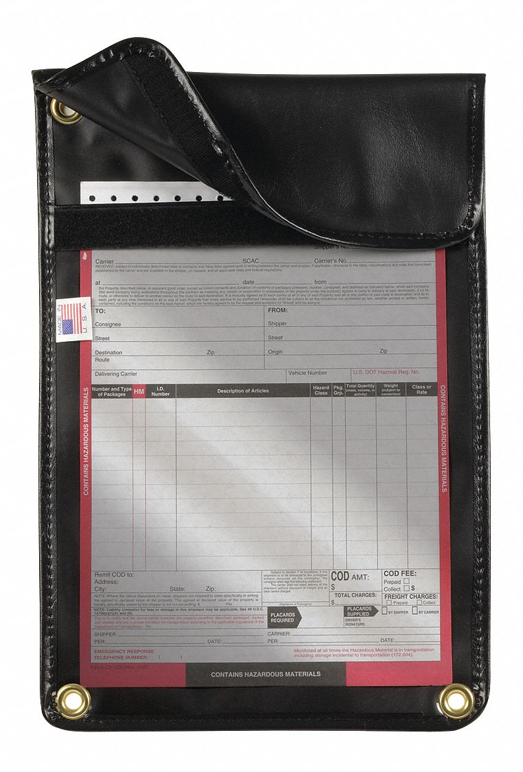 JJ KELLER, Document Holder, Vinyl, Document Holder - 52VR03|3728 - Grainger