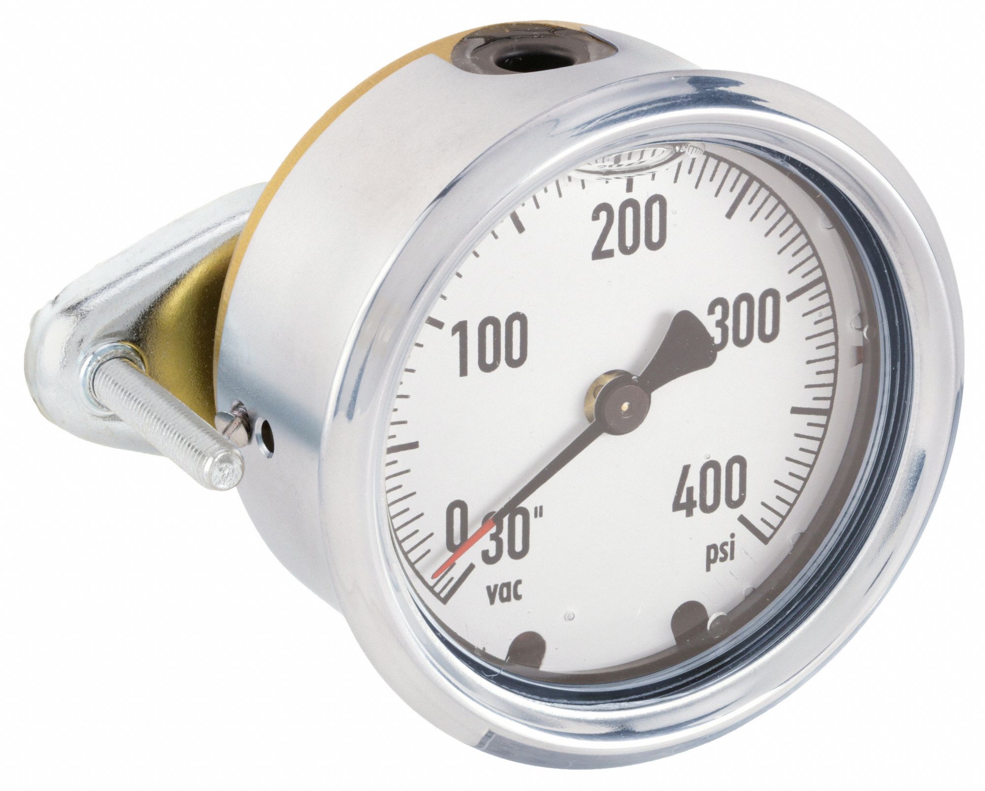 THUEMLING, U-Clamp, 0 psi to 400 psi, Panel-Mount Compound Gauge ...