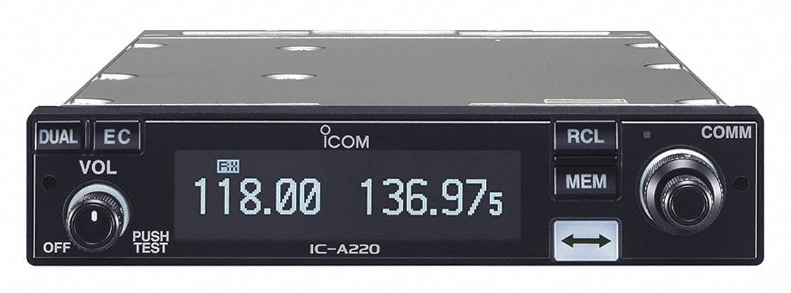 ICOM Avionics Transceiver, Type VHF - 52VU58|A220T - Grainger