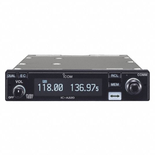 ICOM Avionics Transceiver: VHF, 118 to 136.992 MHz, 8 W Output Watts ...