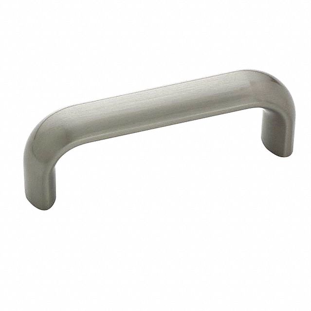 AMEROCK Pull Handle: Threaded Holes, Zinc, Satin Nickel, 3 in Mounting ...