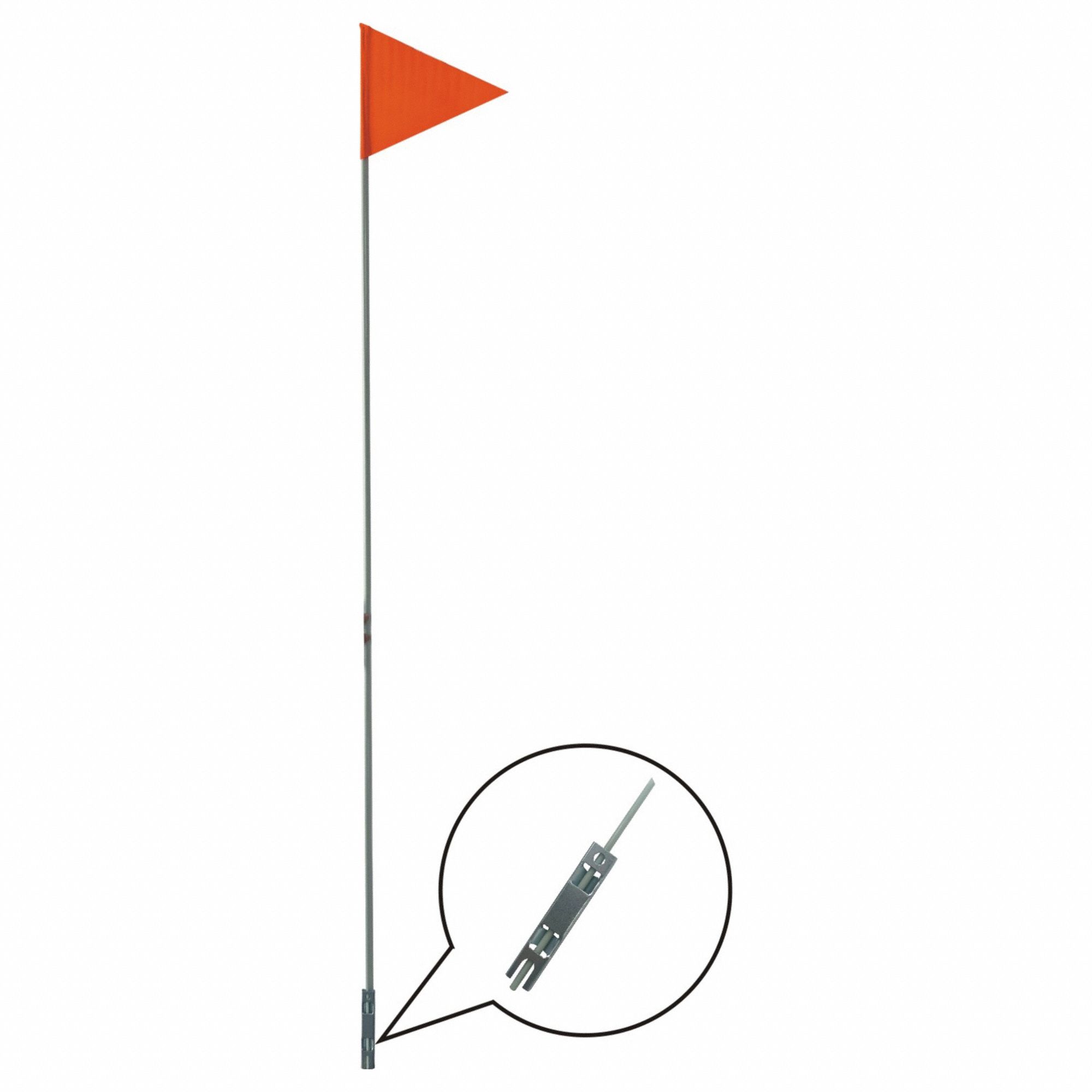 9 in x 11 in x 72 in, Bike Flag - 52WP75|52WP75 - Grainger