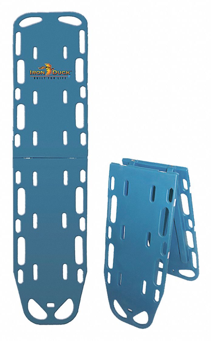 IRON DUCK, Blue, Foldable, Folding Backboard - 52WU22|35940-BL - Grainger