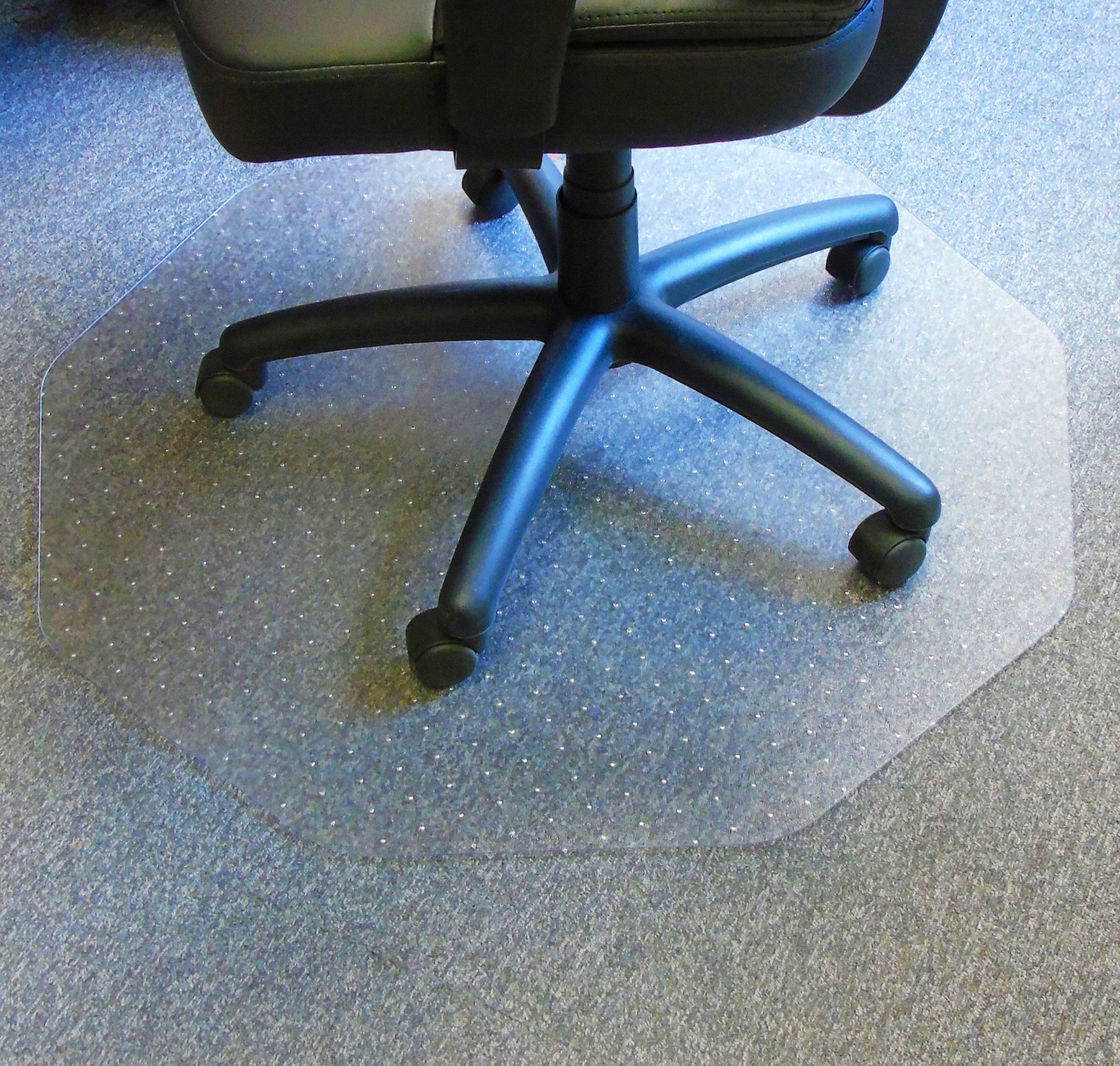 FLOORTEX Chair Mat: Nonagon, For Carpet with Padding Up to 1/4 in Thick ...
