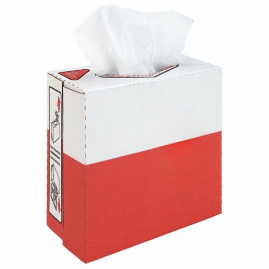 GRAINGER, Dispenser Box, Moderate Absorbency, Dry Wipe - 52WY22|52WY22 ...