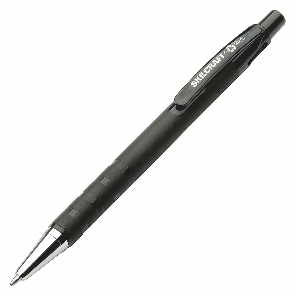 ABILITY ONE, SKILCRAFT® Rubberized Ballpoint, Black, Pen Set - 52WY74 ...