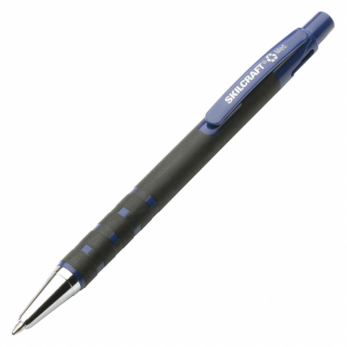 ABILITY ONE, SKILCRAFT® Rubberized Ballpoint, Blue, Pen Set - 52WY75 ...