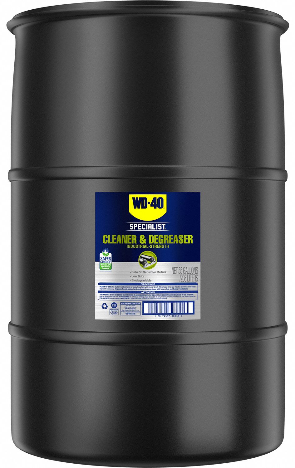 WD-40 SPECIALIST, Water-Based, Drum, Cleaner/Degreaser - 52XA26|30038 ...