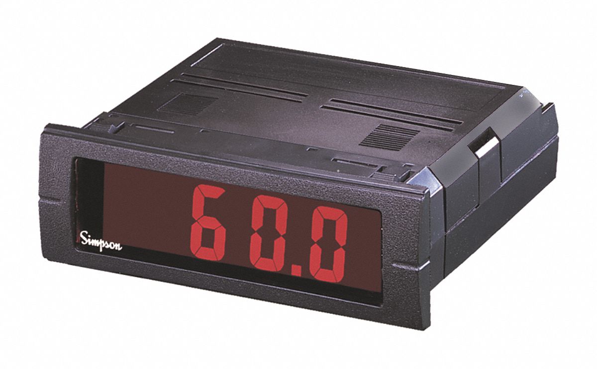 SIMPSON ELECTRIC, Digital Panel Meter, DC Volt, Digital Panel Meter ...