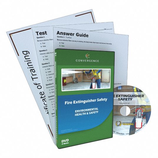 Training DVD, DVD, Fire Extinguisher Safety, English, 27 min. - Grainger