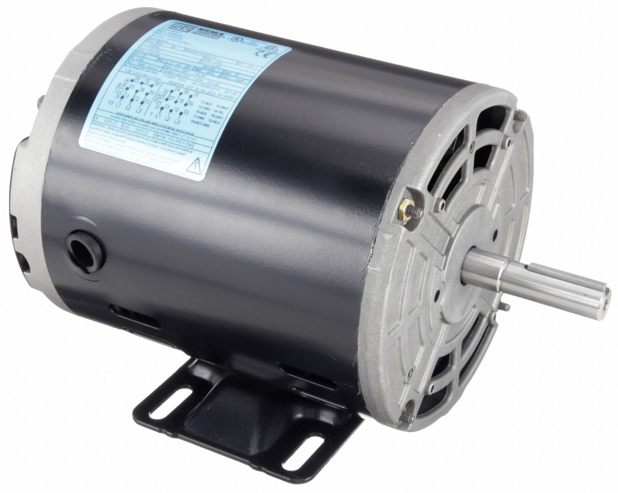 WEG, Open Drip Proof, Rigid Base Mount, General Purpose Motor - 52XR16 ...