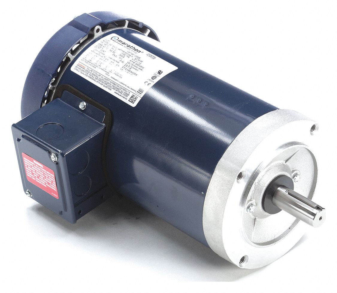 General Purpose Motor, 2 HP, 3-Phase, Nameplate RPM 3500, Voltage 230/ ...