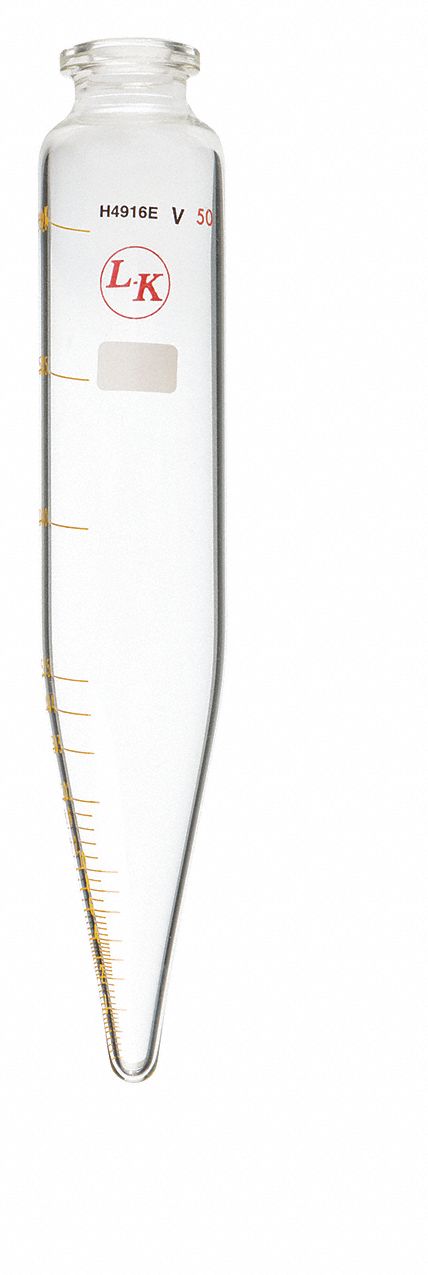 Borosilicate Glass, 100 mL, Centrifuge Tube - 52YJ28|S12C2 - Grainger