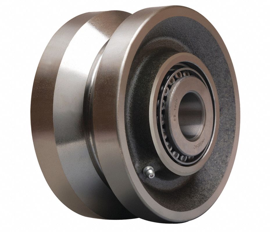 GRAINGER APPROVED Rueda para Riel con Ranura en V,5000 lb. - Ruedas con ...