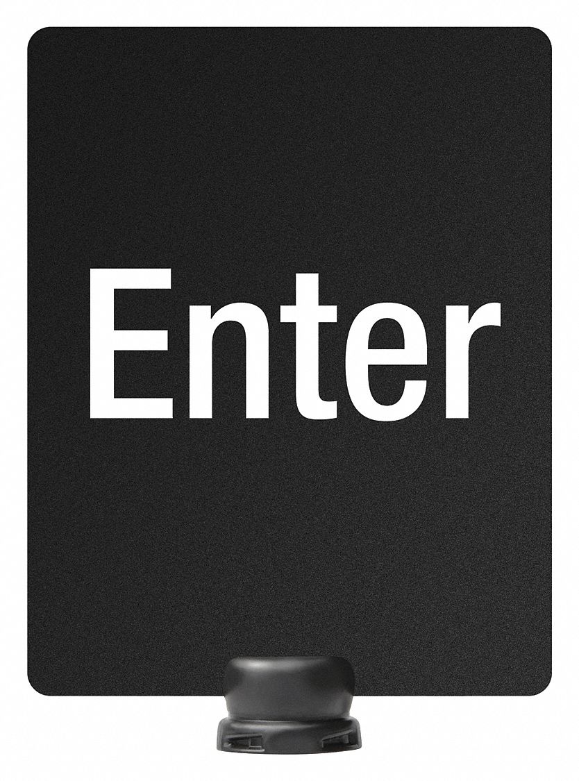 LAVI, Black, Enter Message, Sintra Sign - 52ZA87|80-1131TV/P1S - Grainger