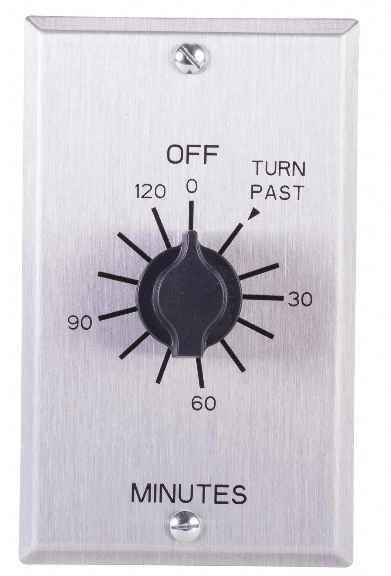 TORK Spring-Wound Timer, Silver, Timing Range: 0 to 2 hr, 20 A Max ...