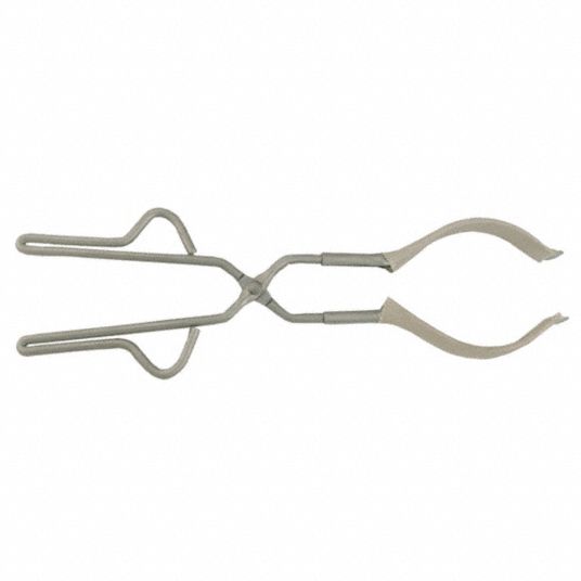 12 1/2 in Overall Lg, Stainless Steel, Flask Tongs - 52ZK19|787-114 ...
