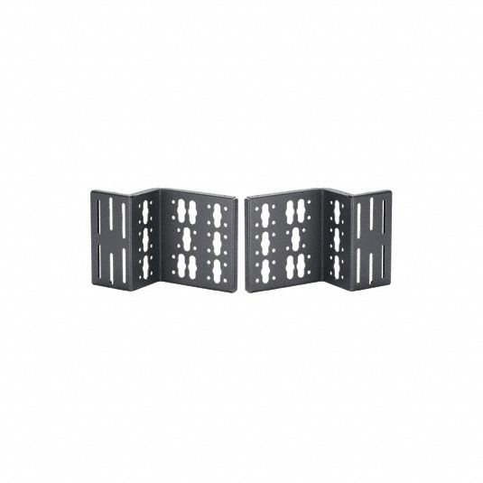 PANDUIT, PDU Bracket for 4-Post Rack, Black, PDU Mounting Bracket Kit ...