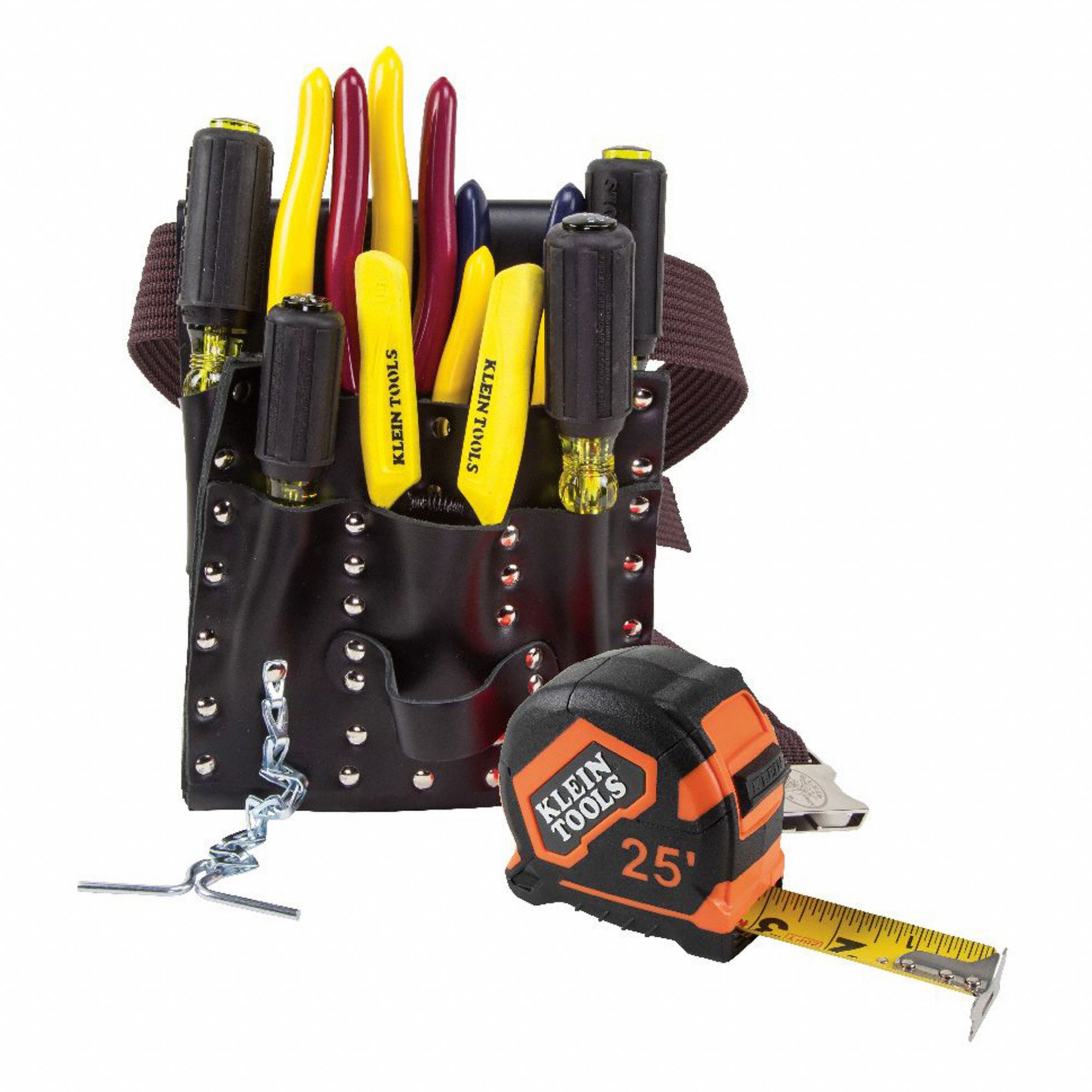 KLEIN TOOLS, 10 Total Pcs, Tool Pouch, Electricians Tool Kit - 3KGW2 ...