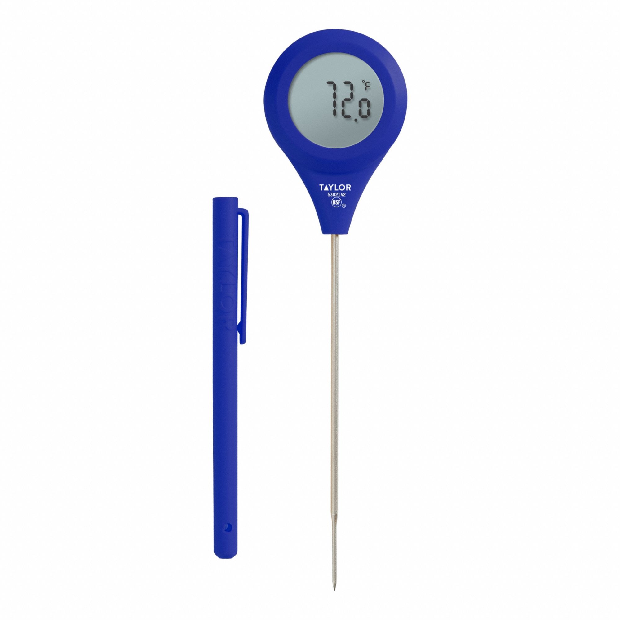 TAYLOR PRECISION PRODUCTS, Digital, 7 1/16 in Overall Lg, Thermometer ...