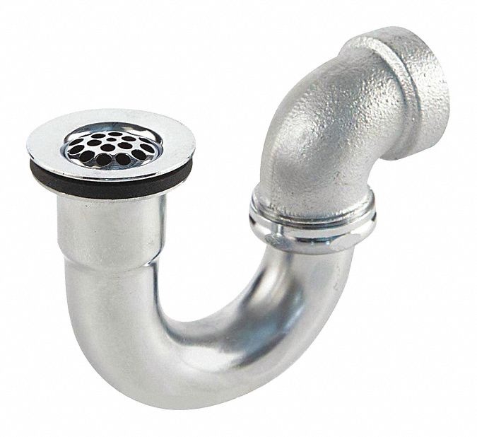 Drain Fitting,Grid Strainer and Elbow - Grainger