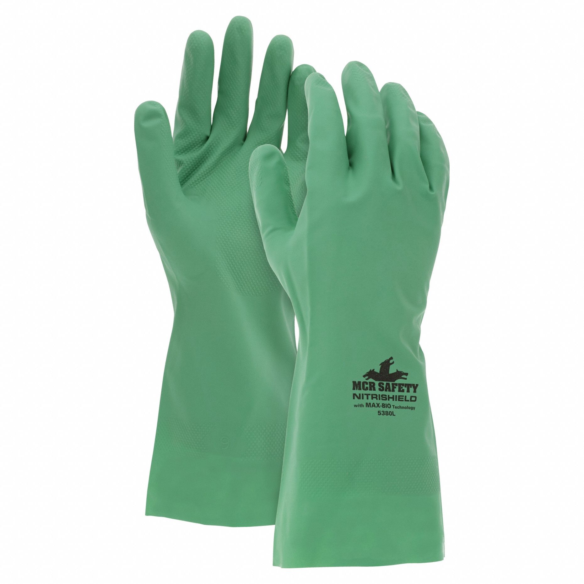 5380M, MCR SAFETY NitriShield, Chemical-Resistant Gloves - 806FZ2|5380M ...