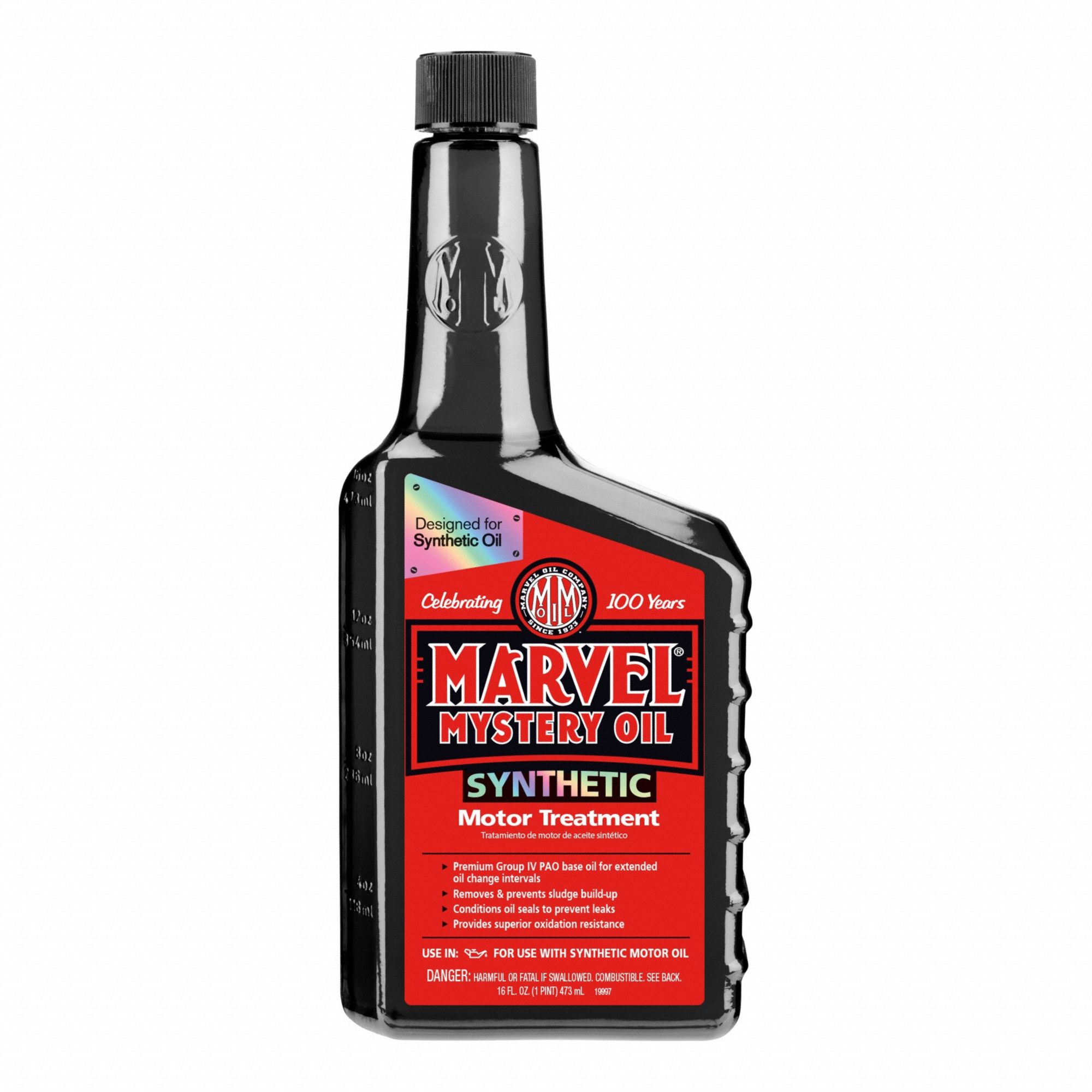 MARVEL MYSTERY OIL, Synthetic Motor Treatment, 16 fl oz Container Size ...