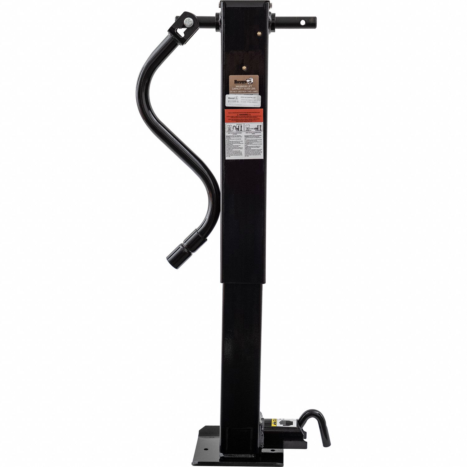 BUYERS PRODUCTS, Side-Pin Square Jack, 12,000 lb Static Load Capacity ...