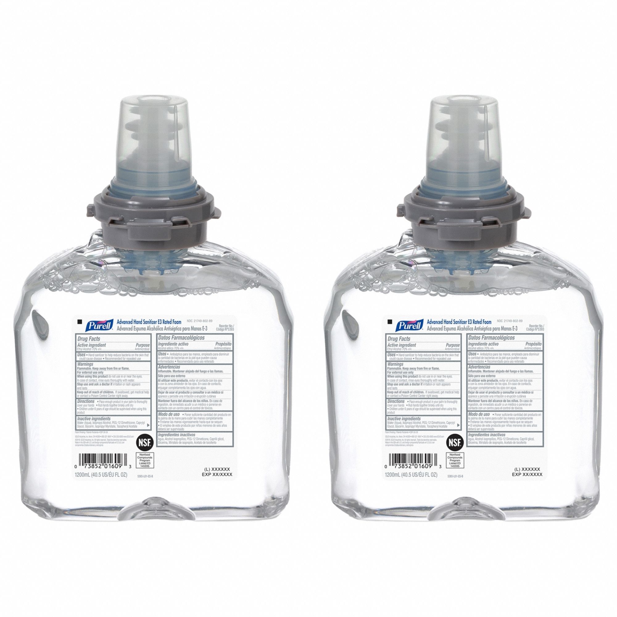 PURELL, TFX™ Series, Foam, Hand Sanitizer - 2YPX6|5393-02 - Grainger