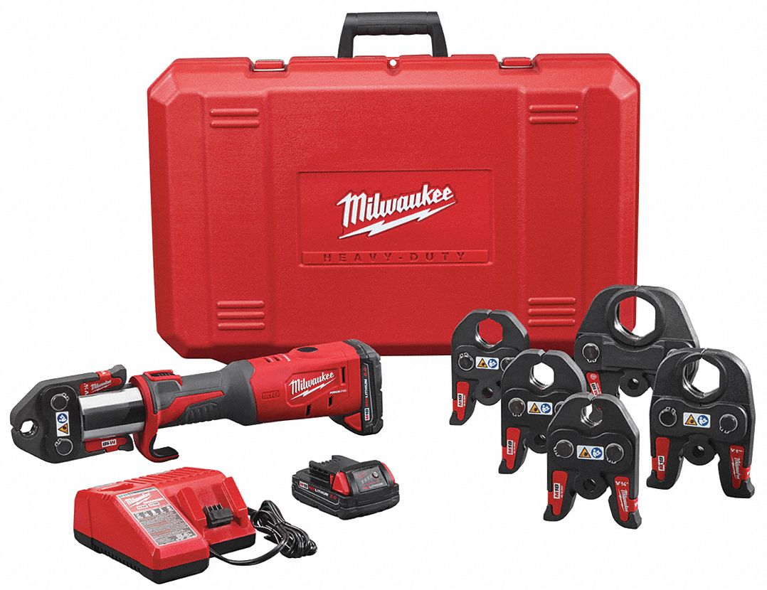 Press Tool Kit,18.0V,Force 3.6 tons - Grainger