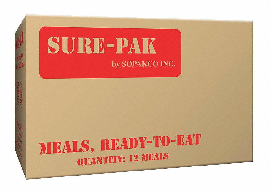 Emergency Food Ration Packet, Number of Courses 3, 1200 Calories per ...