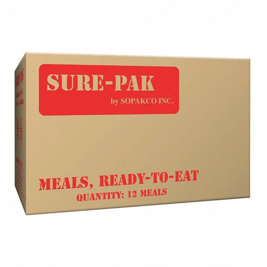 Emergency Food Ration Packet, Number of Courses 3, 1200 Calories per ...