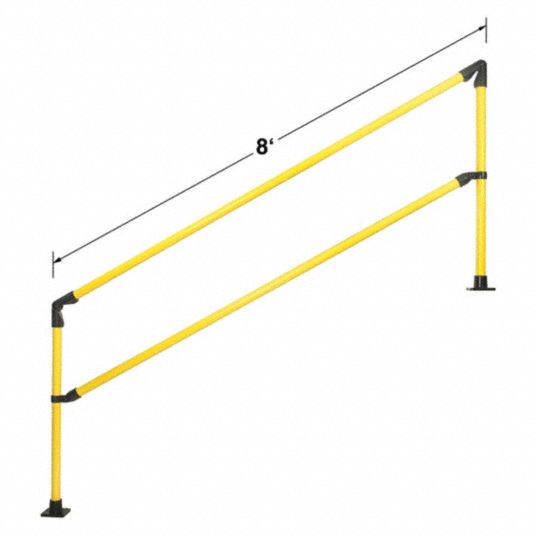 HOLLAENDER, Toe Board Not Included, 5 in x 5 in, Stair Railing - 53CK13 ...