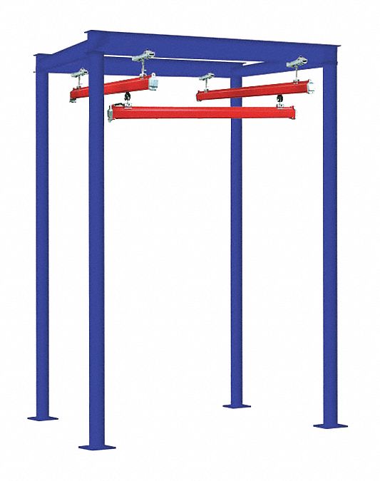 DEMAG, 1,100 lb Load Capacity, 10 19/32 ft Ht Under Beams, Crane ...