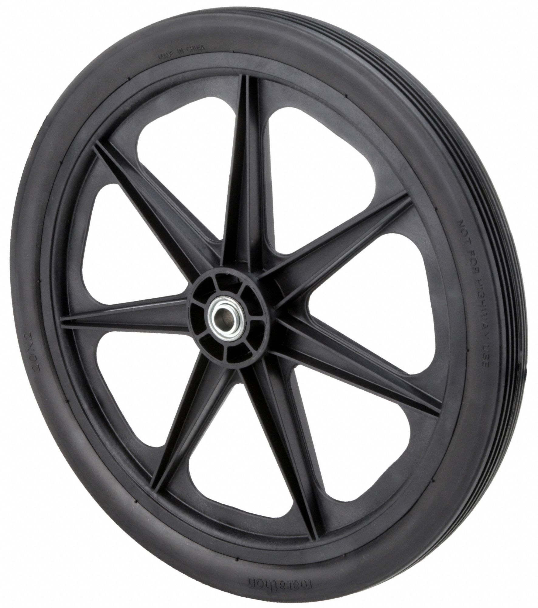 19 1/2 in Wheel Dia., 2 in Wheel Wd, Flat-Free Polyurethane Foam Wheel ...