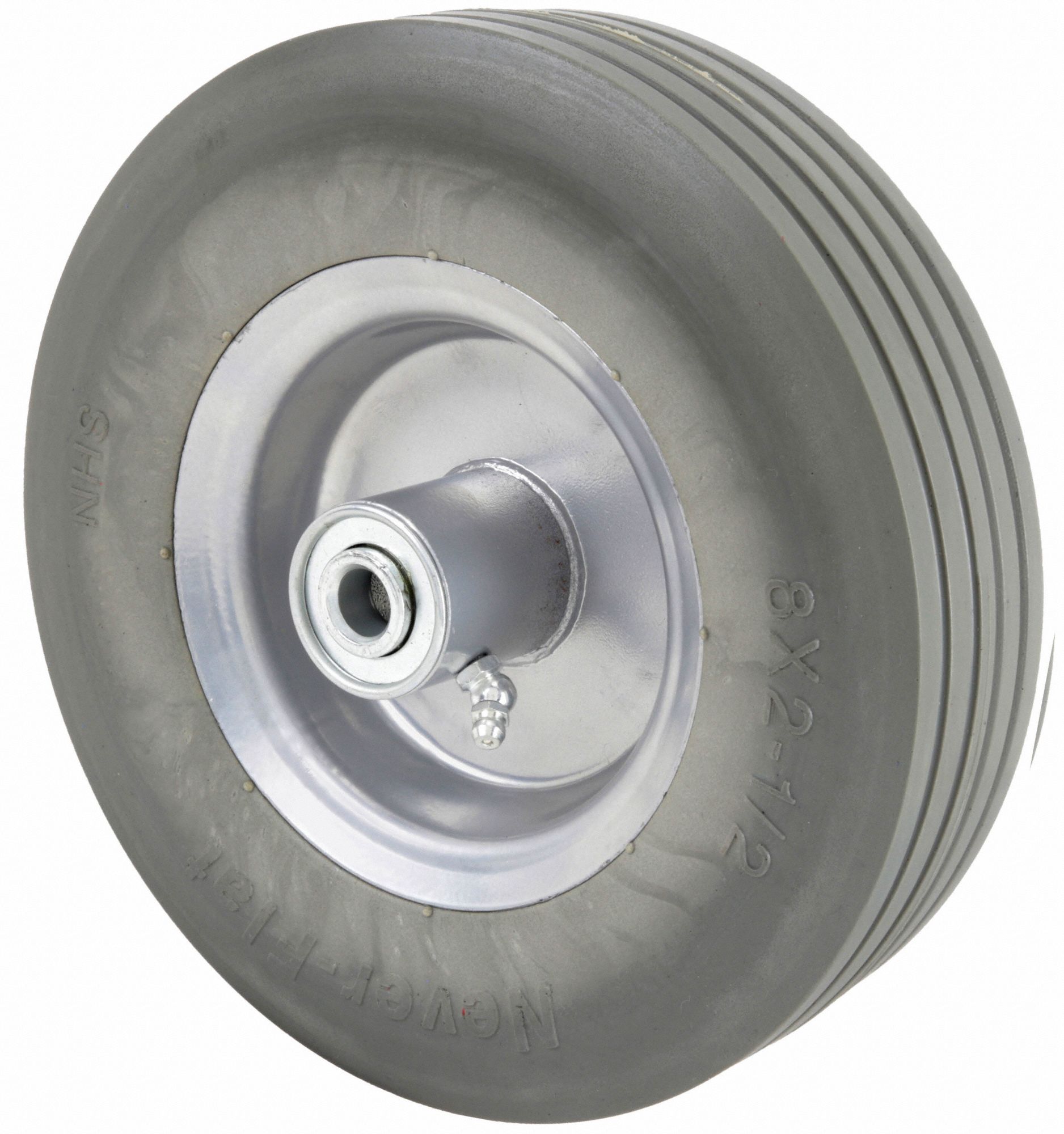 8 in Wheel Dia., 2 in Wheel Wd, Flat-Free Wheel - 53CM83|53CM83 - Grainger